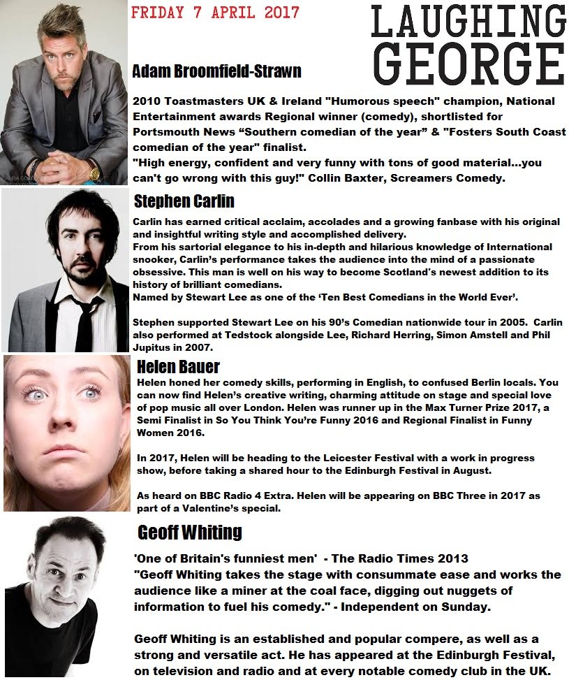 LAUGHING GEORGE COMEDY CLUB - Updated July 2025 - 102 Felpham Road ...