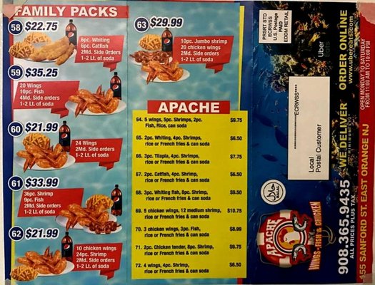 APACHE WINGS FISH & CHICKEN - Updated June 2025 - 155 Sanford St, East ...