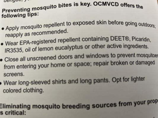 ORANGE COUNTY MOSQUITO AND VECTOR CONTROL DISTRICT - Updated July 2025 ...