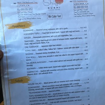 SHIGE SUSHI JAPANESE KITCHEN - Updated October 2025 - 359 Photos & 250 ...