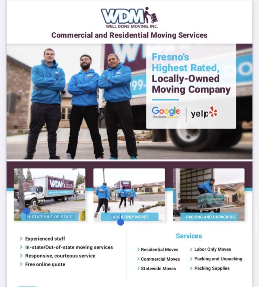 WELL DONE MOVING - Updated July 2024 - 143 Photos & 126 Reviews - 3561 ...