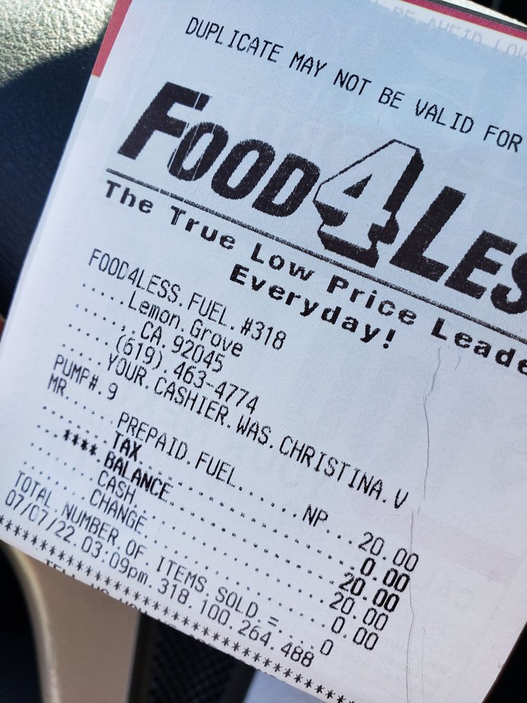 FOOD4LESS FUEL - Updated October 2025 - 3453 W St, Lemon Grove ...