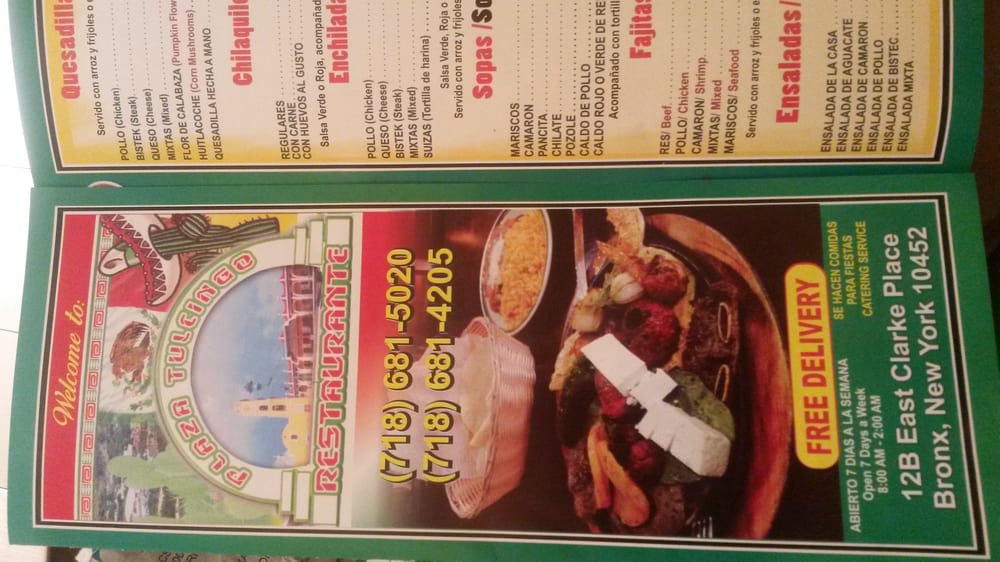 PLAZA TULCINGO RESTAURANT - Updated August 2025 - 10 E Clarke Pl, Bronx ...