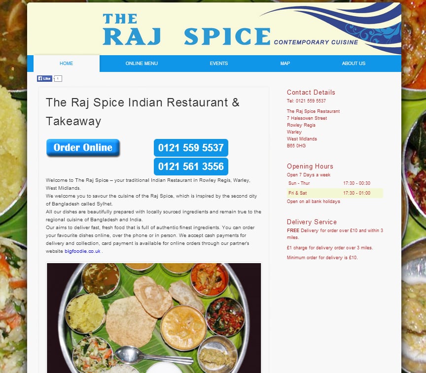 THE RAJ SPICE - Updated September 2024 - 7 Halesowen Street, West ...