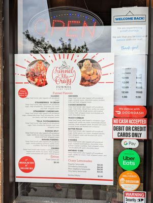 Funnel Me Crazy Menu