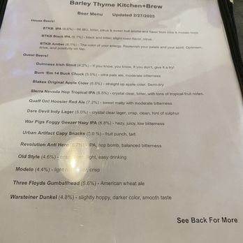 BARLEY THYME KITCHEN PLUS BREW - Updated December 2025 - 37 Photos & 16 Reviews - 1621 E Main St ...