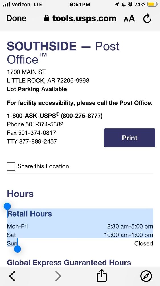 USPS - Updated May 2024 - 1700 Main St, Little Rock, Arkansas - Post ...