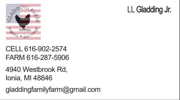 GLADDING FARM - Ionia, MI - Yelp