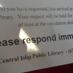 CENTRAL ISLIP PUBLIC LIBRARY - Libraries - 33 Hawthorne Ave, Central ...