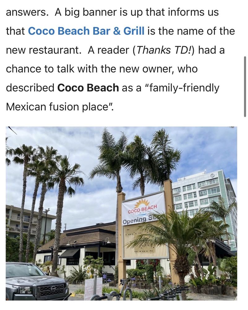 Coco Beach Bar & Grill, Marina del Rey | Roadtrippers