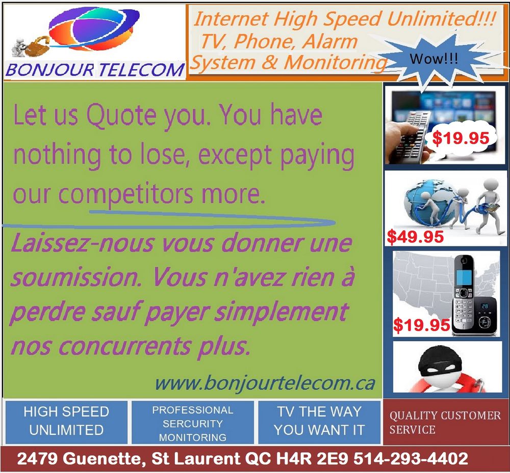 BONJOUR TELECOM - Updated April 2025 - Request Information - 2479 Rue ...
