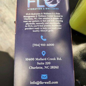 FLO HYDRATION & WELLNESS - Updated October 2025 - 10400 Mallard Creek ...
