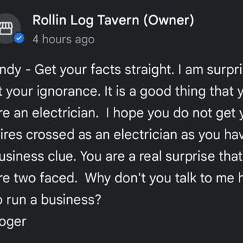 THE ROLLIN LOG TAVERN - Updated January 2026 - 58 Photos & 104 Reviews ...