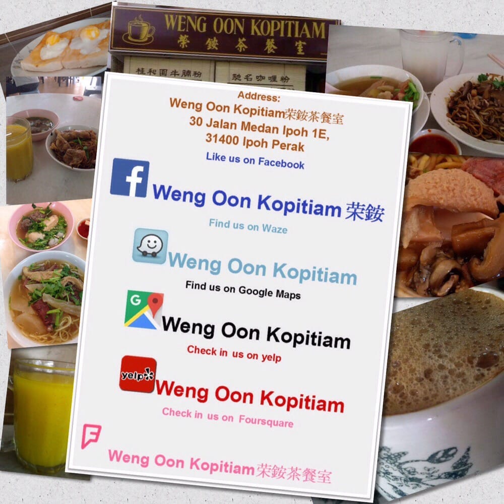 Weng Oon Kopitiam Updated April 2025 30 Medan Ipoh 1e Ipoh Perak