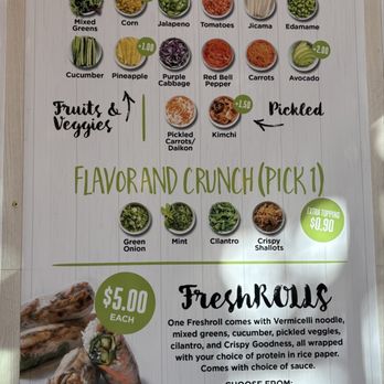 FRESHROLL VIETNAMESE ROLLS AND BOWLS - Updated October 2025 - 814 ...