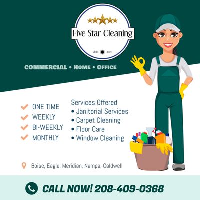 FIVE STAR CLEANING - Updated December 2025 - 9906 W Campville St, Boise ...