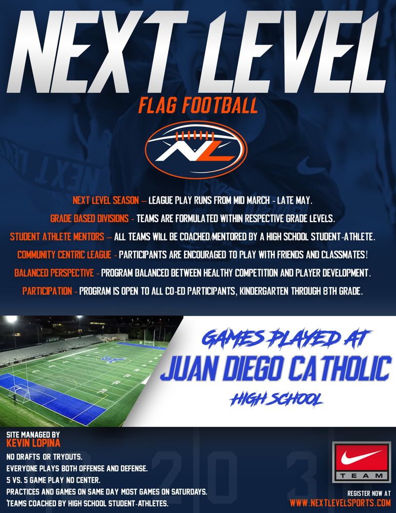 NEXT LEVEL FLAG FOOTBALL - UTAH - Updated January 2025 - 300 E 11800 S ...