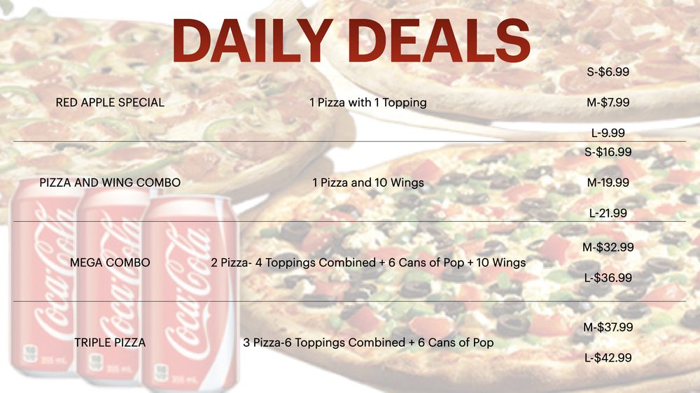 RED APPLE PIZZA AND CURRY - Updated October 2024 - 14 Photos - 32354 ...