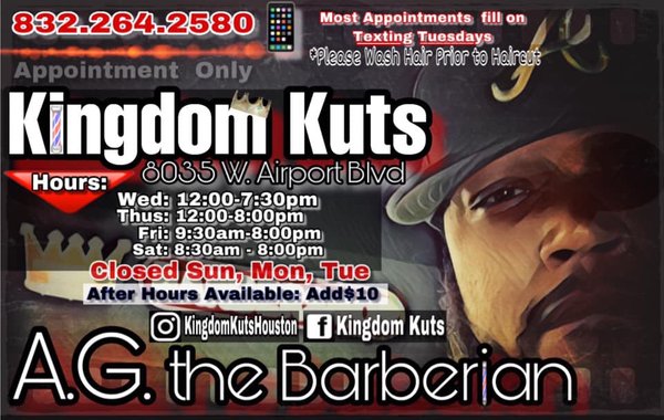 KINGDOM KUTS BARBER SHOP - Updated July 2025 - 8035 W Airport Blvd ...