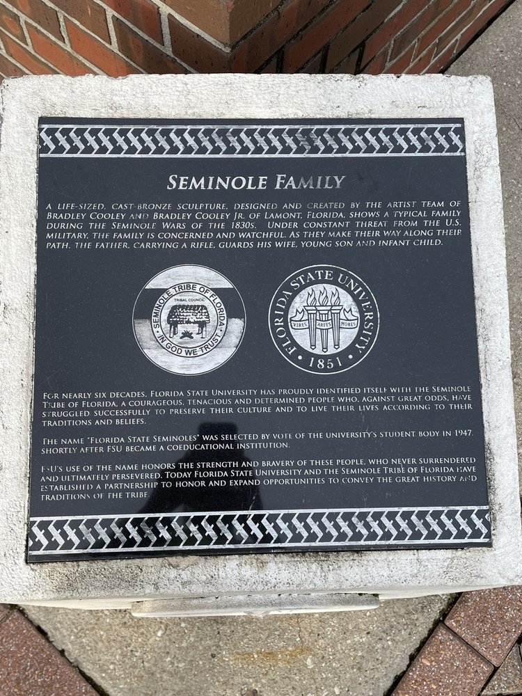 FSU SEMINOLE FAMILY STATUE - Updated September 2024 - 411 Stadium Dr ...