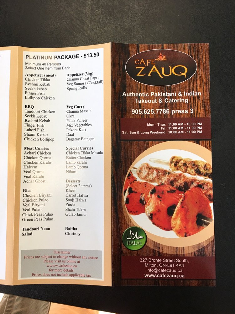 CAFE ZAUQ - Updated June 2025 - 16 Photos & 35 Reviews - 327 Bronte ...