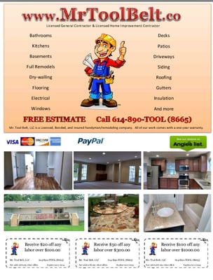 MR TOOL BELT - Updated October 2025 - 96 Photos & 25 Reviews - 572 E Broad St, Pataskala, Ohio ...