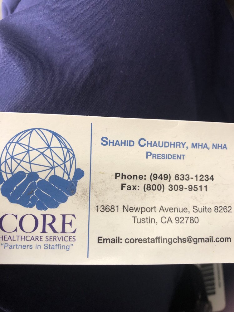 CORE HEALTH SERVICES OF SOUTHERN CALIFORNIA - Updated January 2025 ...