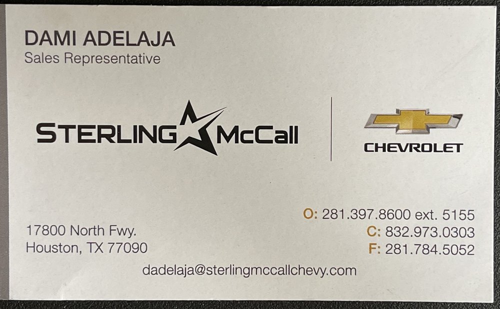 Sterling Mccall Chevrolet Houston