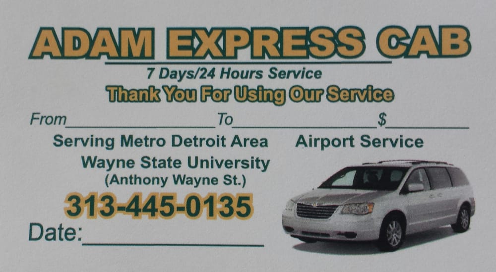 ADAM EXPRESS CAB - Updated July 2025 - Dearborn, Michigan - Taxis ...