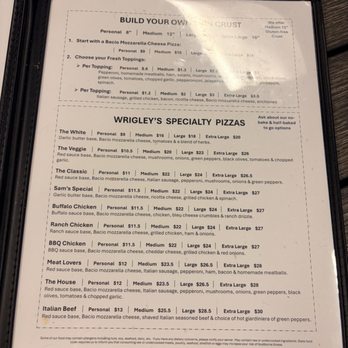 WRIGLEY’S PIZZA - Updated December 2025 - 116 Photos & 34 Reviews ...