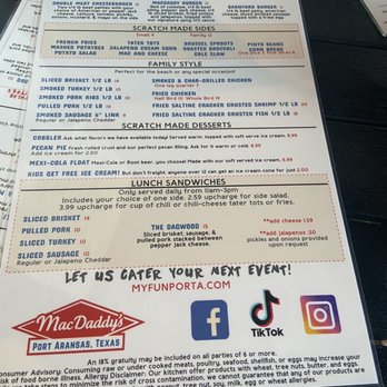 MACDADDY’S FAMILY KITCHEN - 312 Photos & 537 Reviews - 118 Beach St, Port Aransas, Texas ...