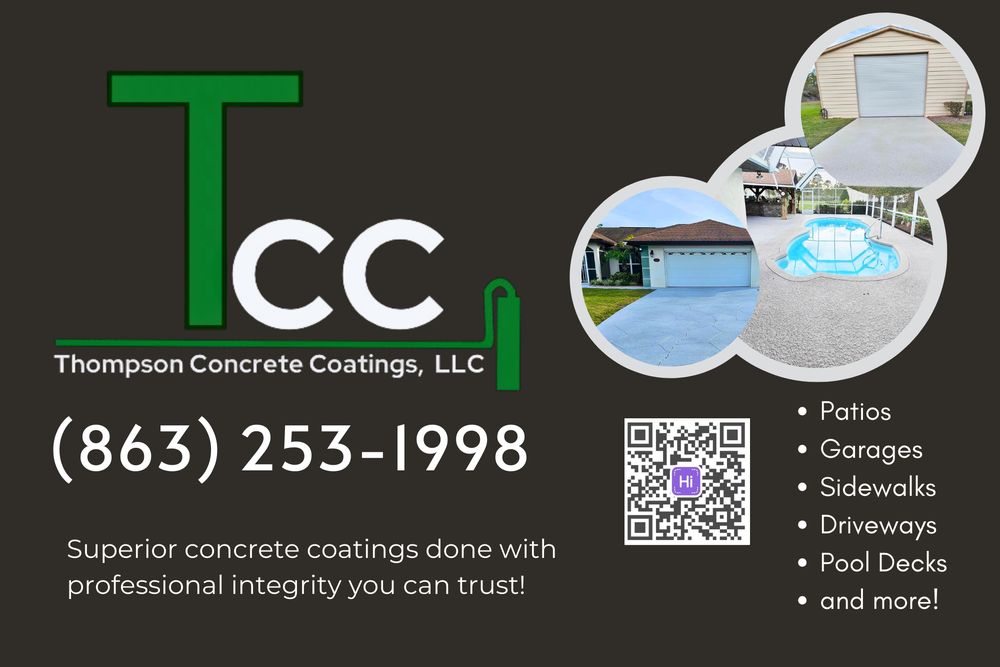 THOMPSON CONCRETE COATINGS - Updated October 2025 - Sebring, Florida - Masonry/Concrete - Phone ...