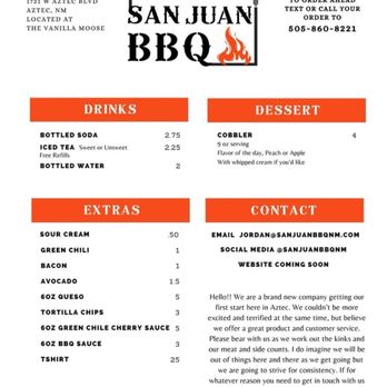 SAN JUAN BBQ - Updated January 2026 - 12 Reviews - 1721 W Aztec Blvd ...