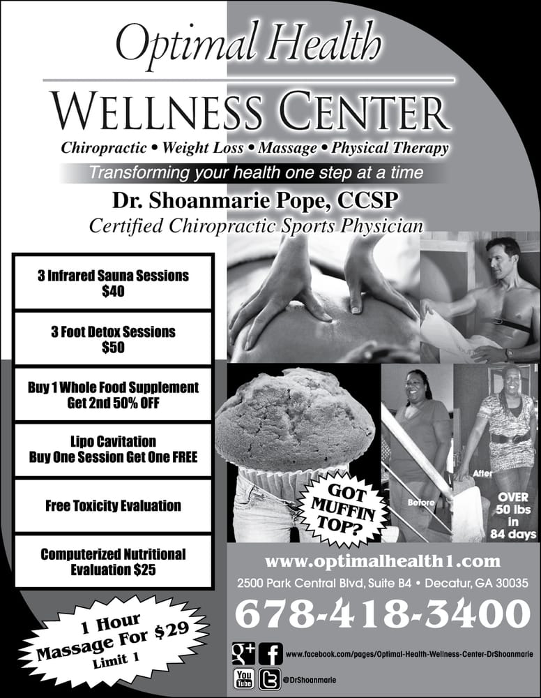 OPTIMAL HEALTH CHIROPRACTIC CENTER - 2500 Park Central Blvd, Decatur ...