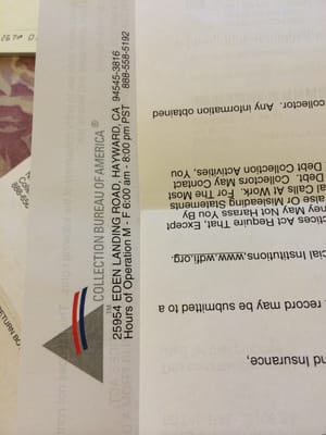 COLLECTION BUREAU OF AMERICA - Updated October 2024 - 34 Reviews ...