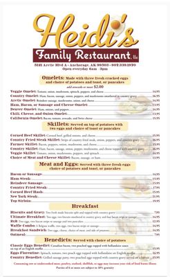HEIDI’S FAMILY RESTAURANT - 5121 Arctic Blvd, Anchorage, Alaska ...