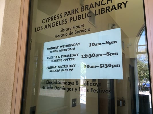 CYPRESS PARK BRANCH LIBRARY - Updated December 2025 - 14 Photos & 14 ...