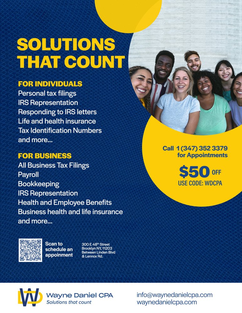 WAYNE DANIEL - CPA - Updated August 2025 - 300 E 48th St, Brooklyn, New ...