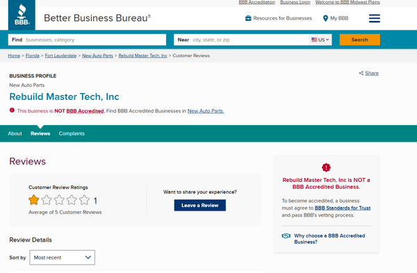 REBUILD MASTER TECH - Updated July 2025 - 26 Photos & 51 Reviews - 6689 ...