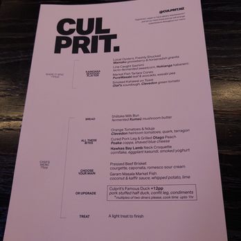 CULPRIT - Updated October 2025 - 78 Photos & 15 Reviews - 12 Wyndham St ...