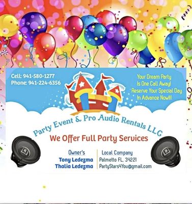 PARTY EVENT & PRO AUDIO RENTALS - Updated August 2025 - Request a Quote ...