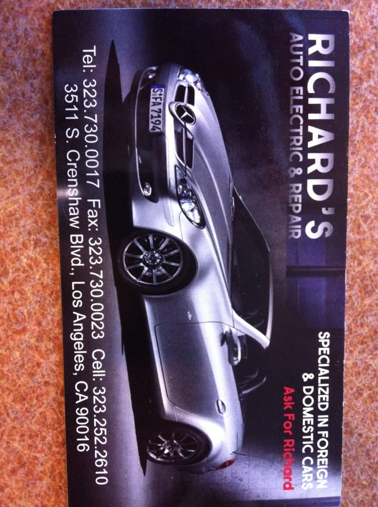 RICHARDS AUTO ELECTRIC - Updated December 2025 - 3511 Crenshaw Blvd ...