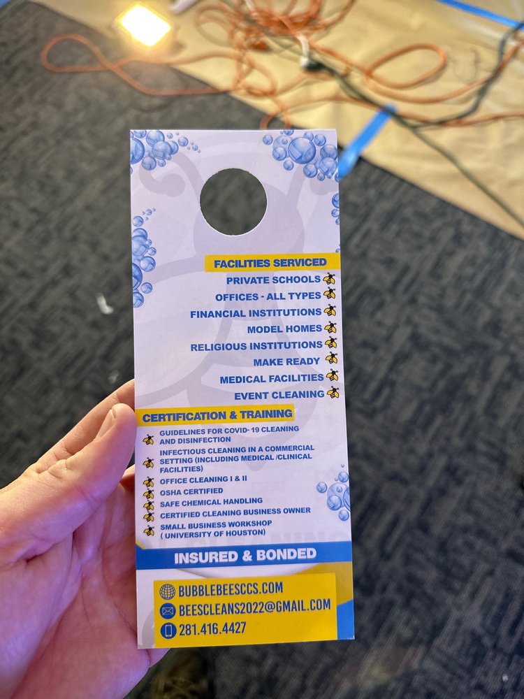 BUBBLE BEES COMMERCIAL CLEANING SPECIALIST - Updated June 2025 - 16 Photos - Houston, Texas ...