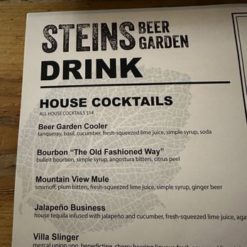 STEINS BEER GARDEN & RESTAURANT - Updated November 2024 - 2013 Photos ...