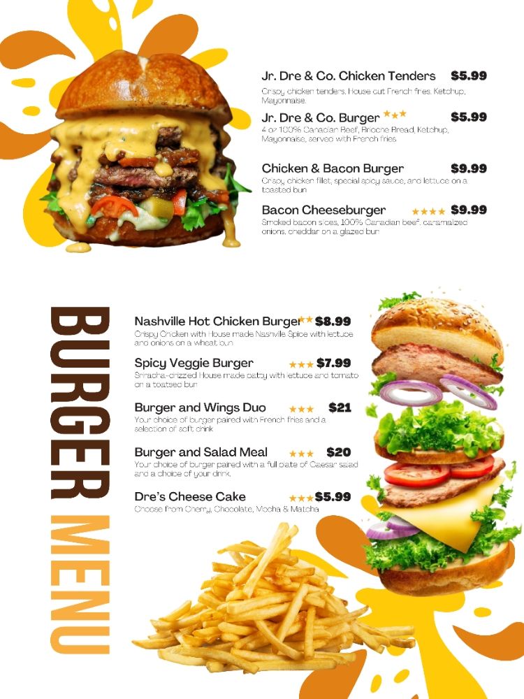 DRE & BURGERS & BAR BITES - Updated June 2024 - 1000 Finch Avenue West ...