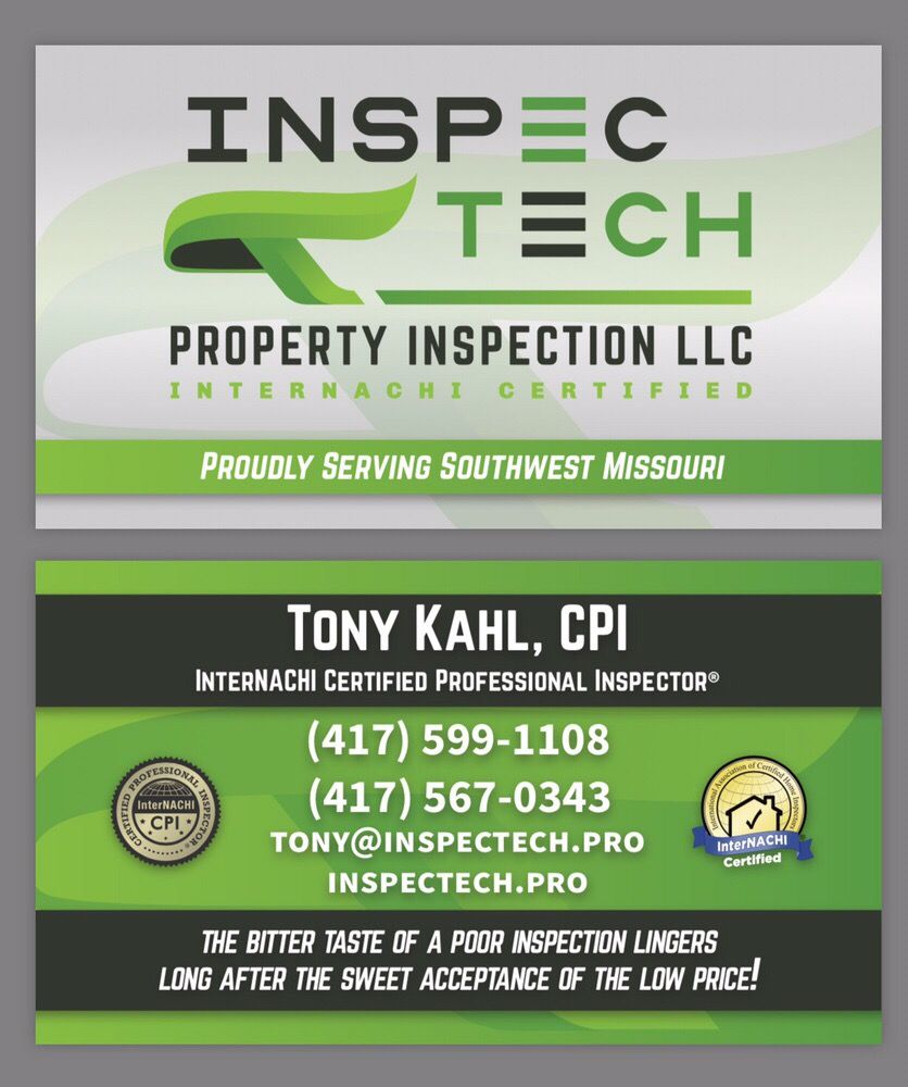 INSPECTECH PROPERTY INSPECTION - Updated July 2025 - Bolivar, Missouri ...