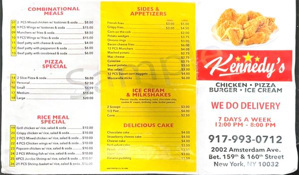 KENNEDY FRIED CHICKEN - Updated January 2026 - 2002 Amsterdam Ave, New ...