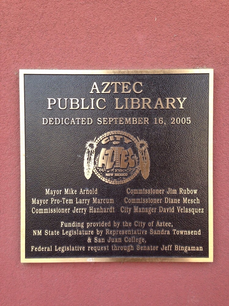 AZTEC PUBLIC LIBRARY - 319 S Ash Ave, Aztec, New Mexico - Libraries ...