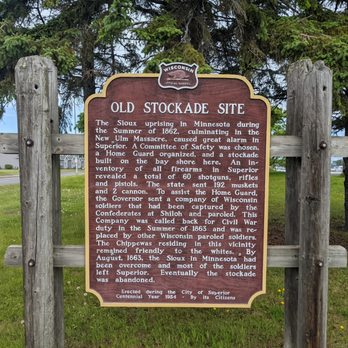 OLD STOCKADE SITE HISTORICAL MARKER - 1618 E 2nd St, Superior ...