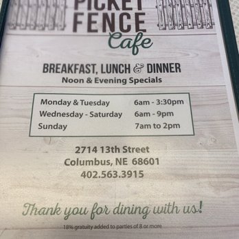 PICKET FENCE CAFE - Updated September 2025 - 57 Photos & 27 Reviews ...